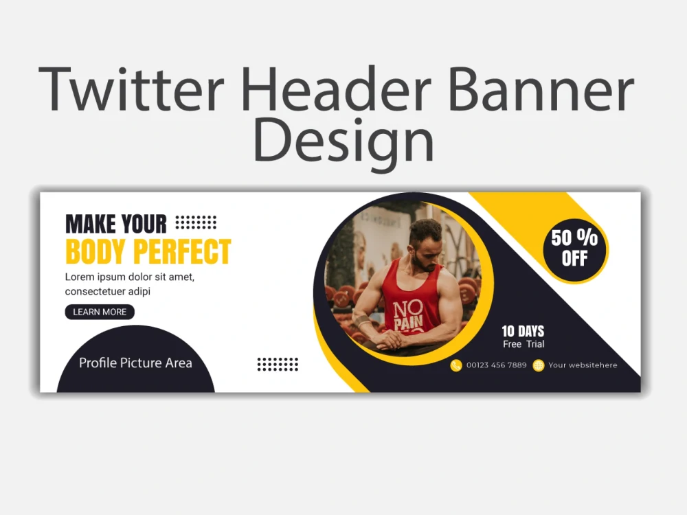 A twitter header banner or background banner | Upwork