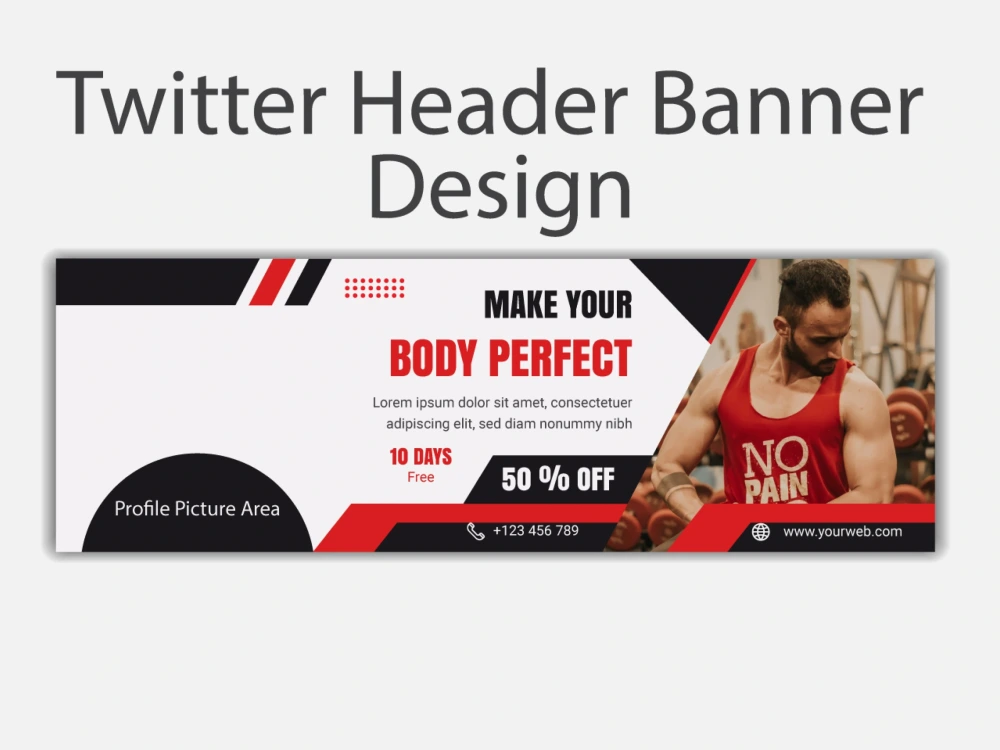 A twitter header banner or background banner | Upwork