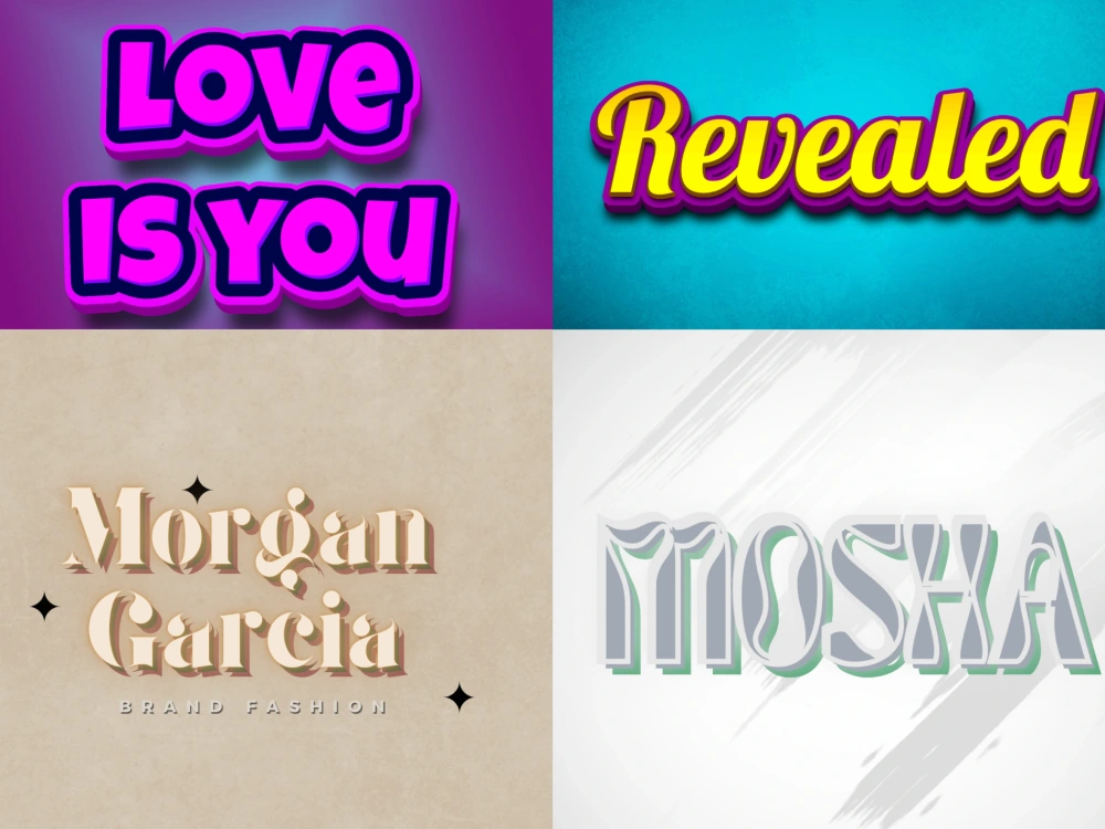 A 3d text logo design in 5 hrs | Upwork