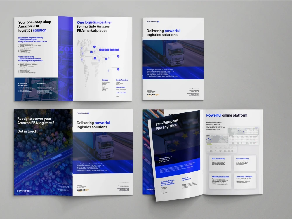 A brochure designed in minimal, contemporary and modern style | Upwork