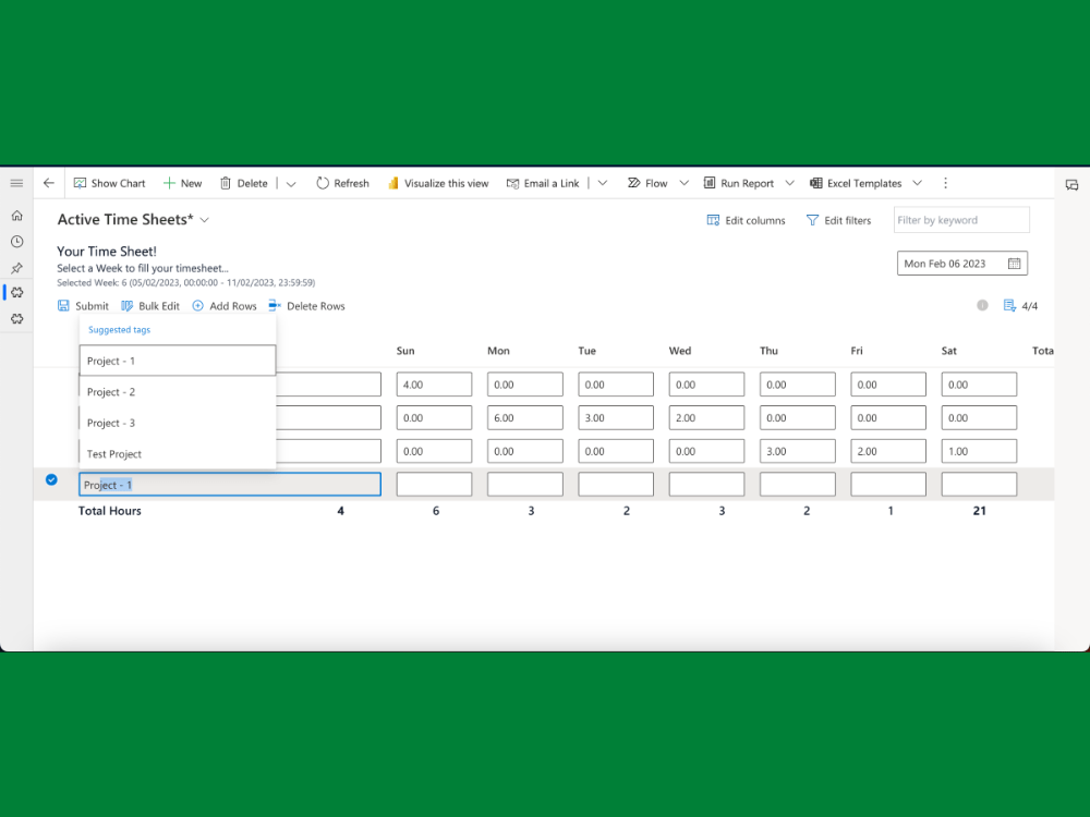A Time Sheet & Project Management Application on Power Apps | Upwork