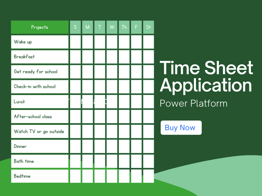A Time Sheet & Project Management Application on Power Apps | Upwork