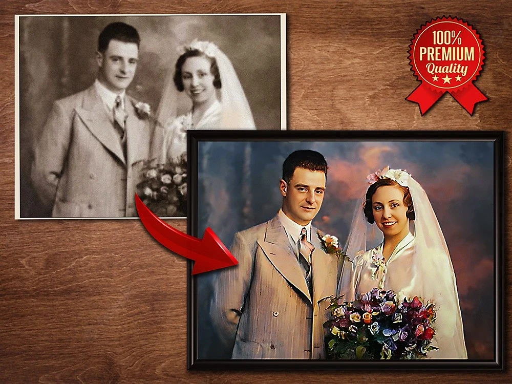 Professional photo restoration, repair, and colorization of your old ...