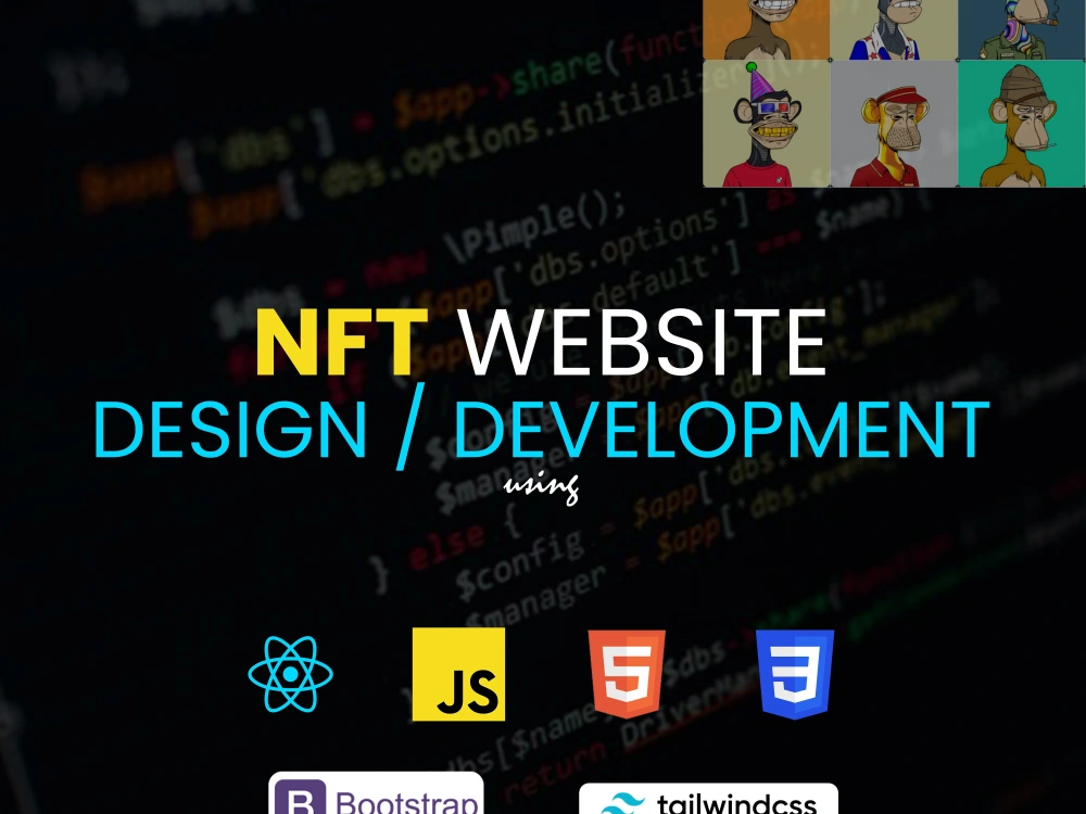 NFT Website Design and Development Services using ReactJS, NextJS, Tailwind | Upwork