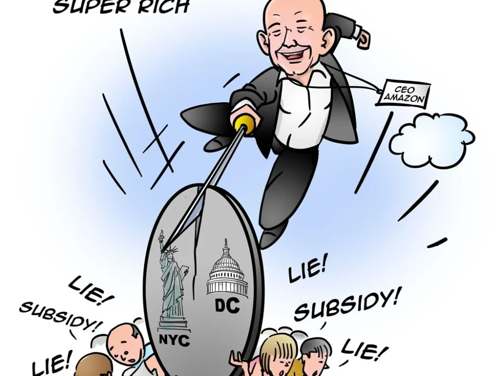 Political cartoons based on various political scenario of various ...