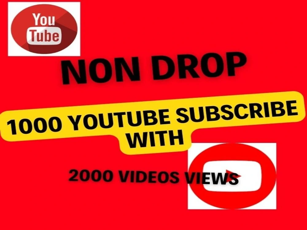1000 youtube subscribers with 2000 videos views. | Upwork