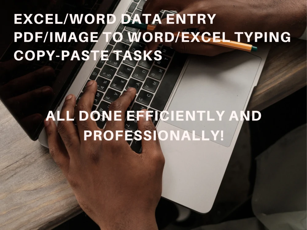 100% professional & accurate data entry (excel/word), typing, copy-paste | Upwork