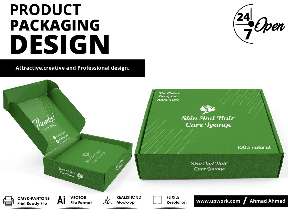 Mailer box design, subscription box and shipping box with 3d mockup | Upwork