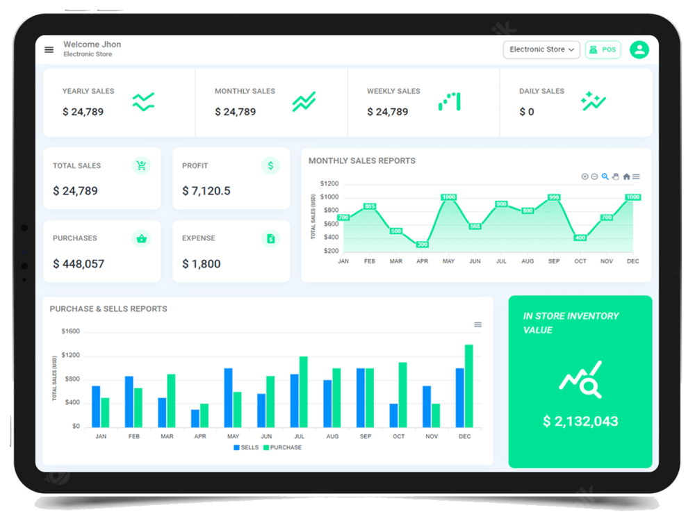 A POS(Point Of Sale), ERP and Inventory Management System | Upwork