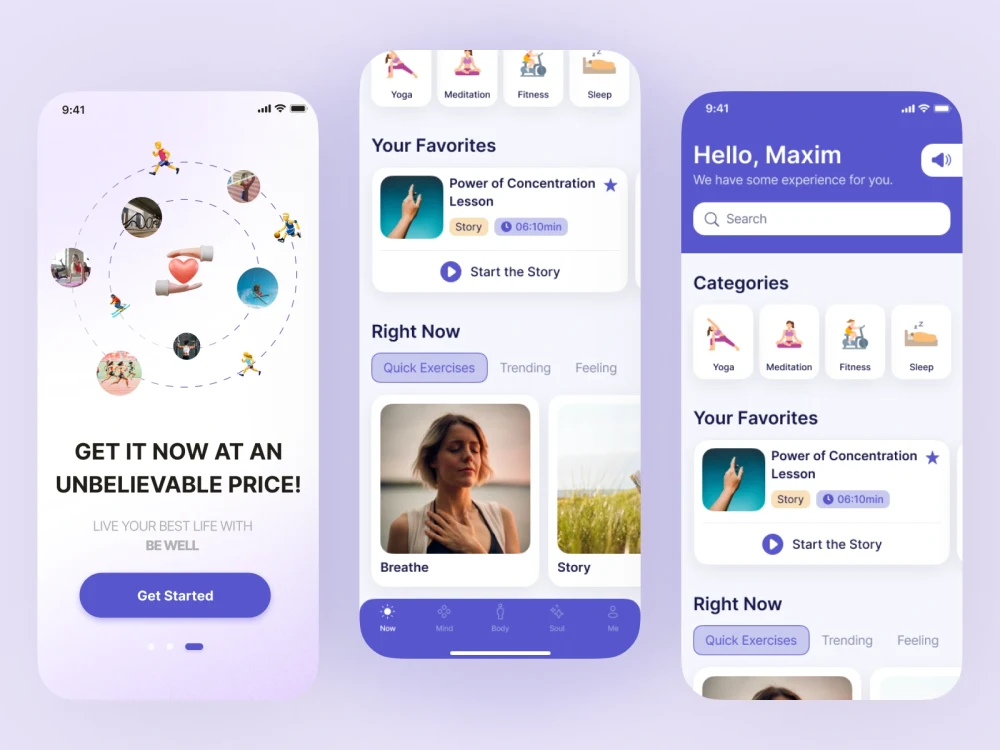 A custom Mobile App UI design concept for your Brand | Upwork