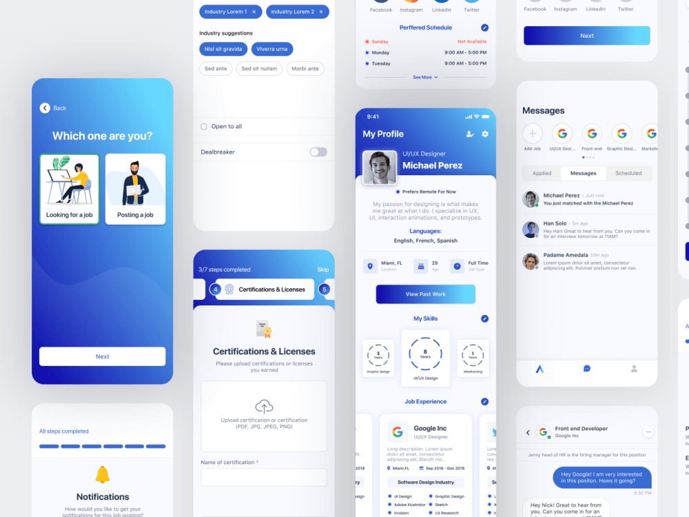A custom Mobile App UI design concept for your Brand | Upwork