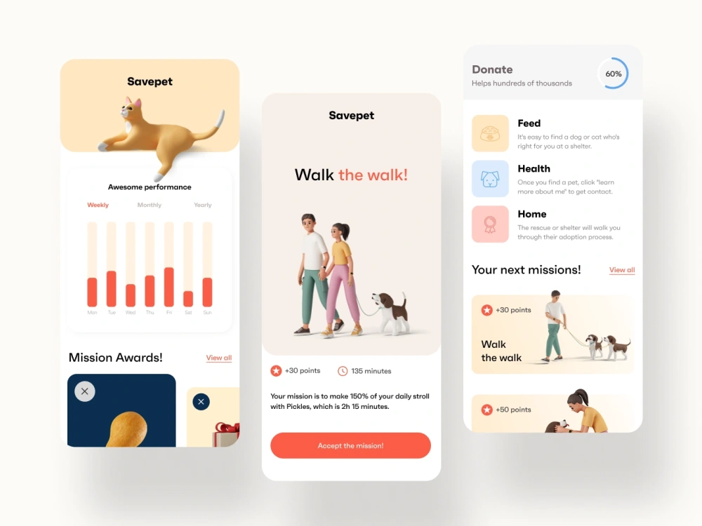A custom Mobile App UI design concept for your Brand | Upwork