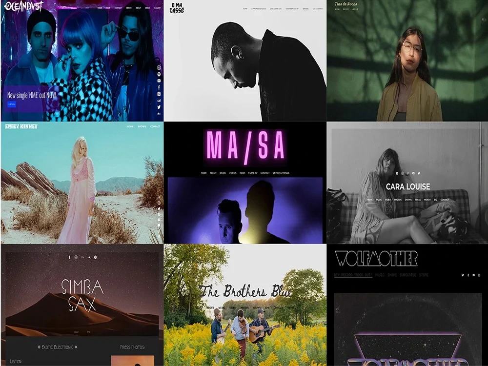 A Modern music website for DJs, music artists, bands, studios, producer | Upwork