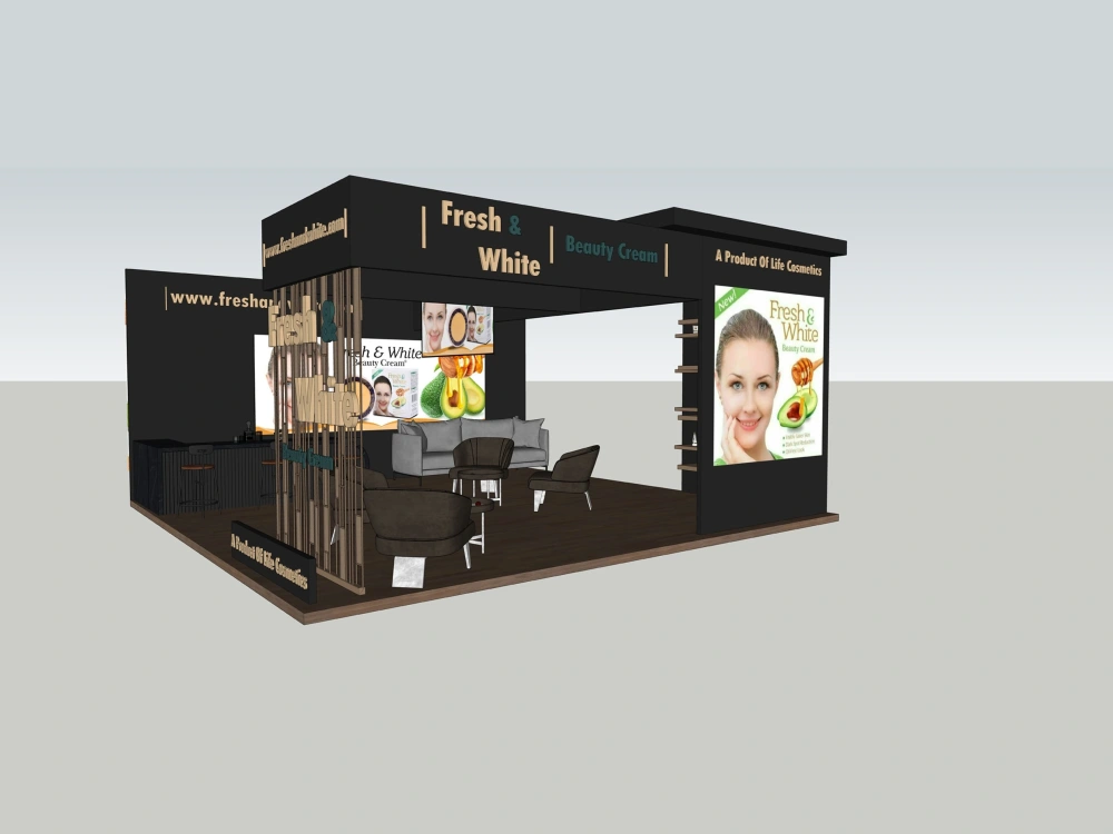 3d model for your Kiosk, Exhibition booth and Trade Show booth | Upwork