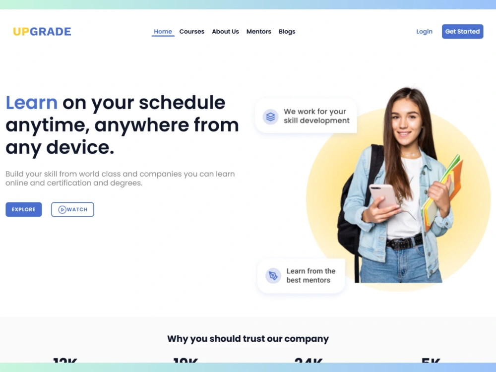 A fully responsive and modern website | Upwork