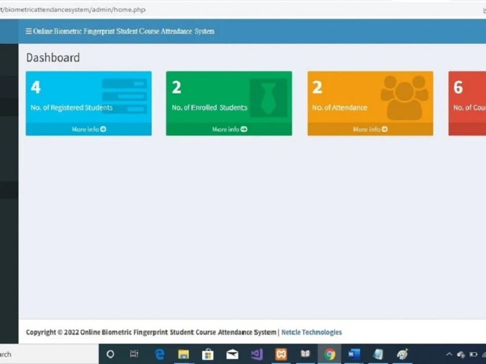 Online biometric fingerprint student course attendance | Upwork