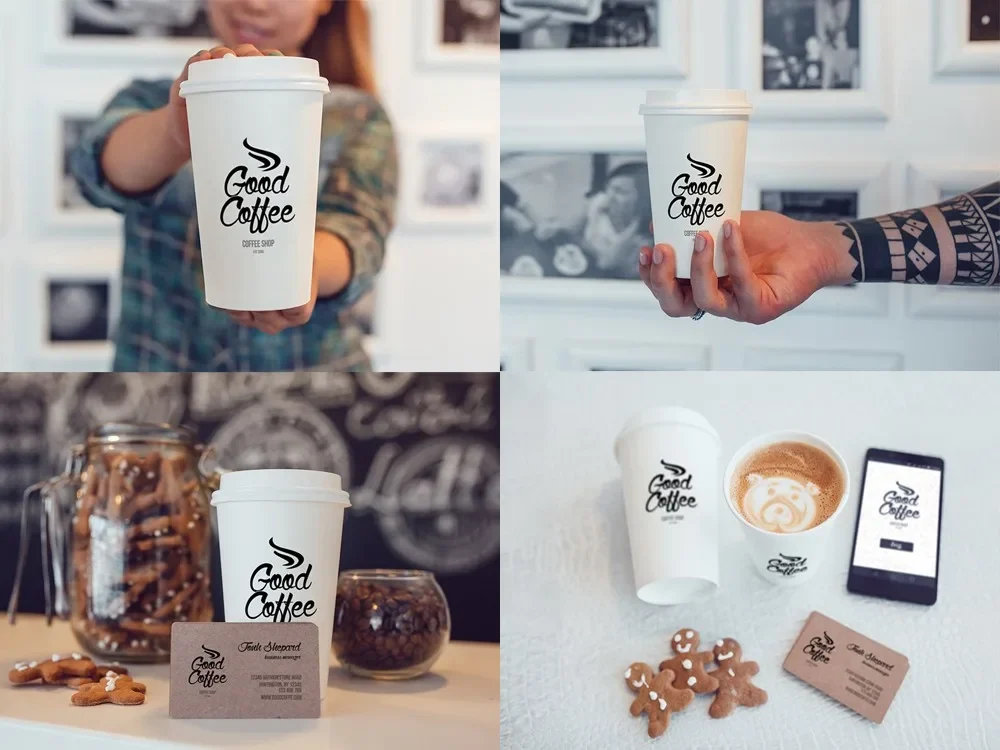 Coffee cup mockup, restaurant & food mockup, coffee branding product ...