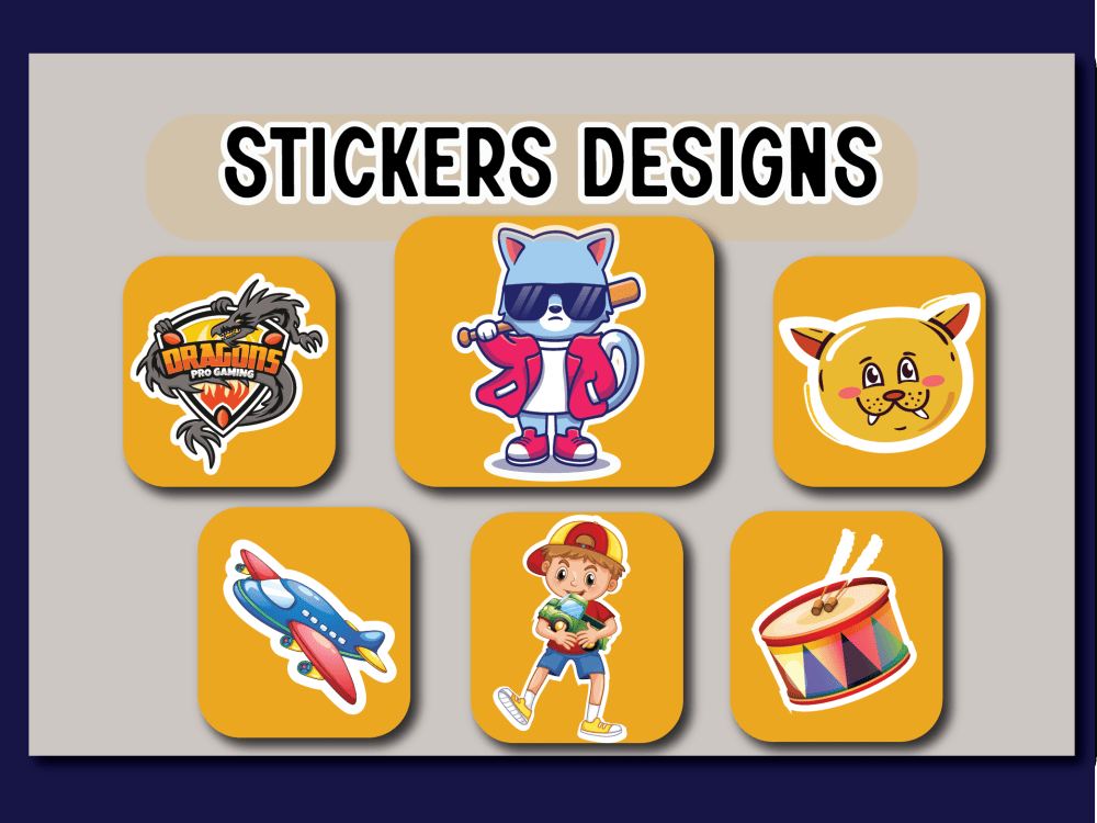 Set of awesome stickers | Upwork