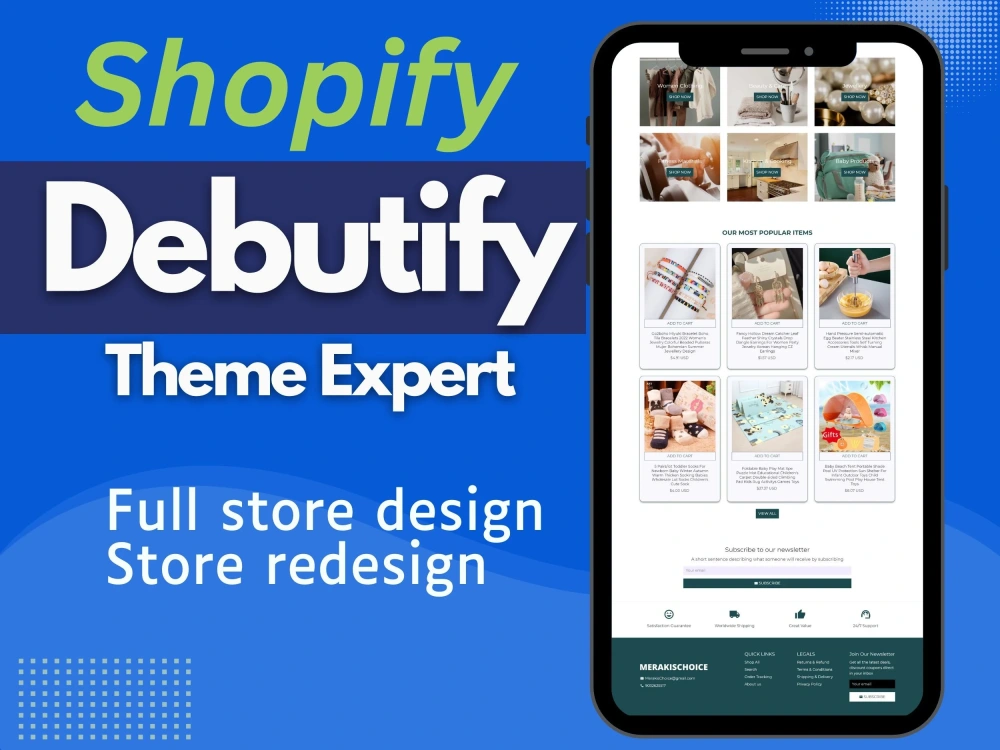 Shopify site using Debutify theme, any customization on Debutify theme ...