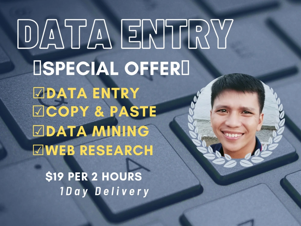 Accurate Data entry, Internet Research, Copy & Paste, Manual Typing. | Upwork
