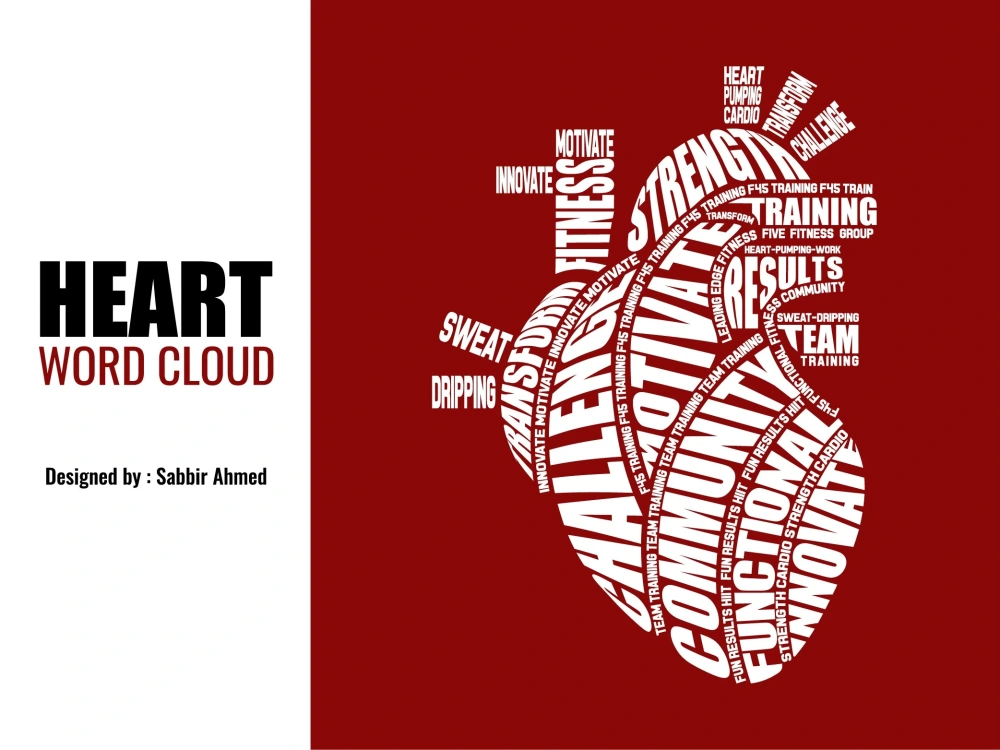 Word cloud design into any shape | Upwork