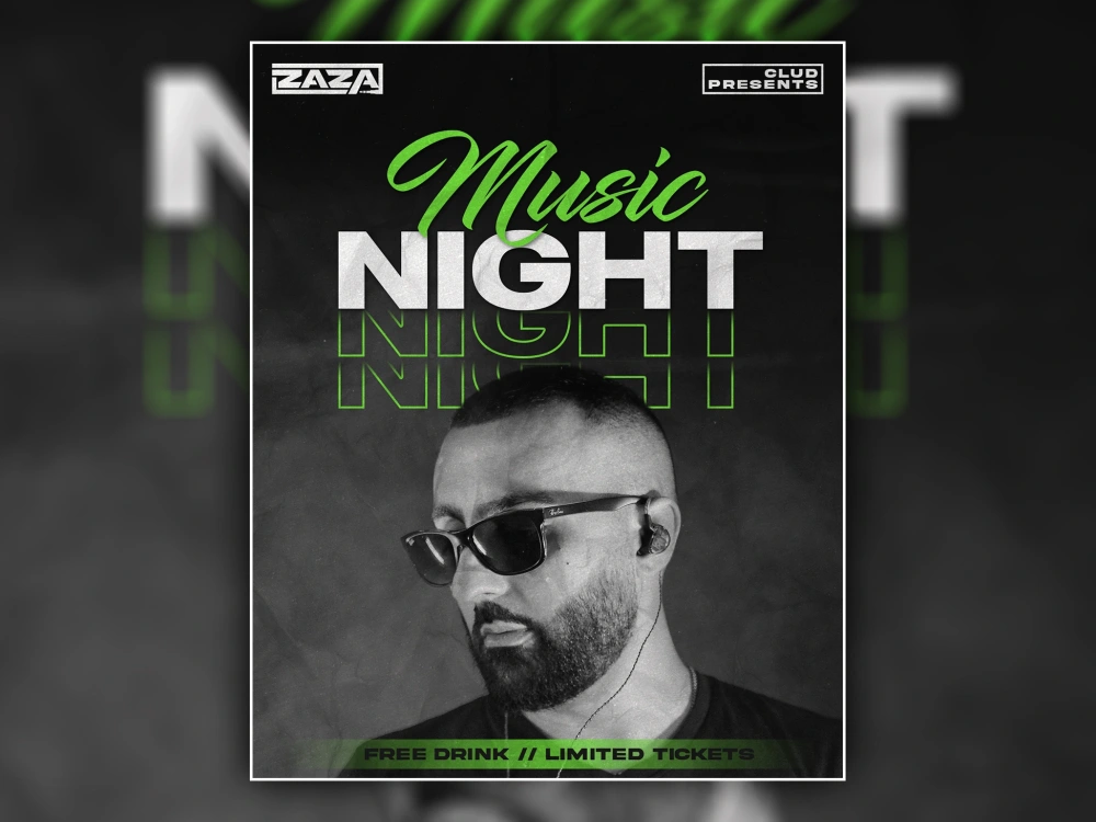 An animated and static flyer for party or music event | Upwork
