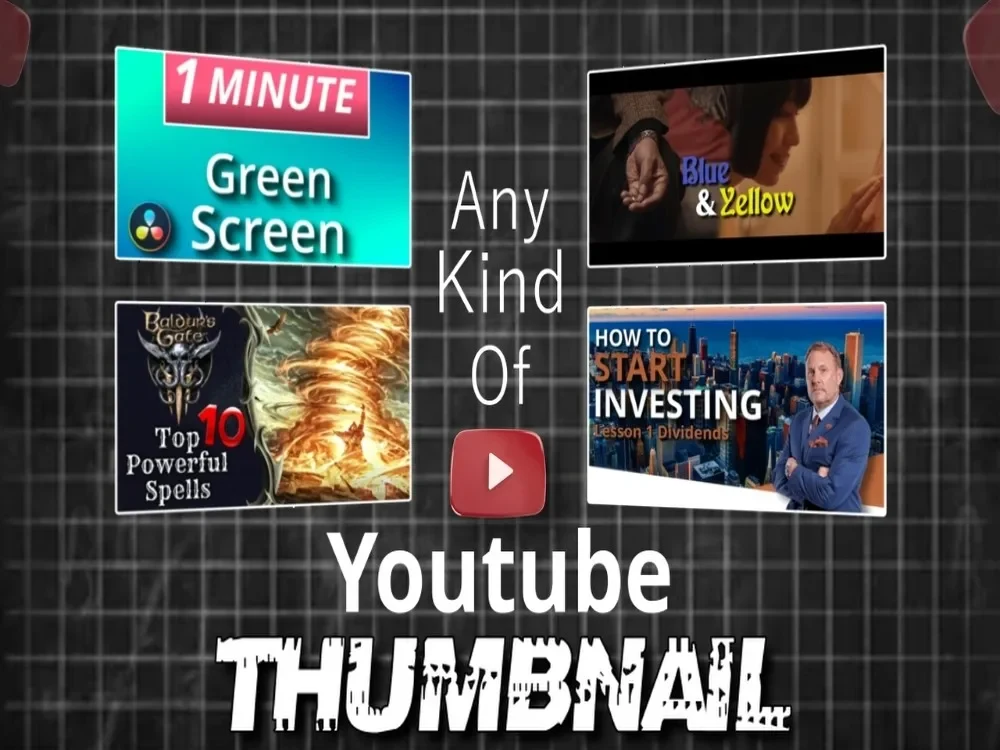 Highly clickable thumbnails that stand out and draw attention. | Upwork