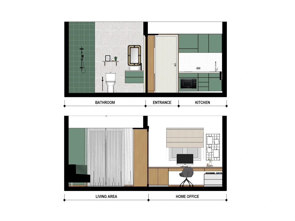 A refined interior design for your room/ space | Upwork