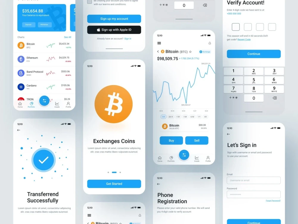 A complete Crypto Wallet App For Android and iOS devices | Upwork