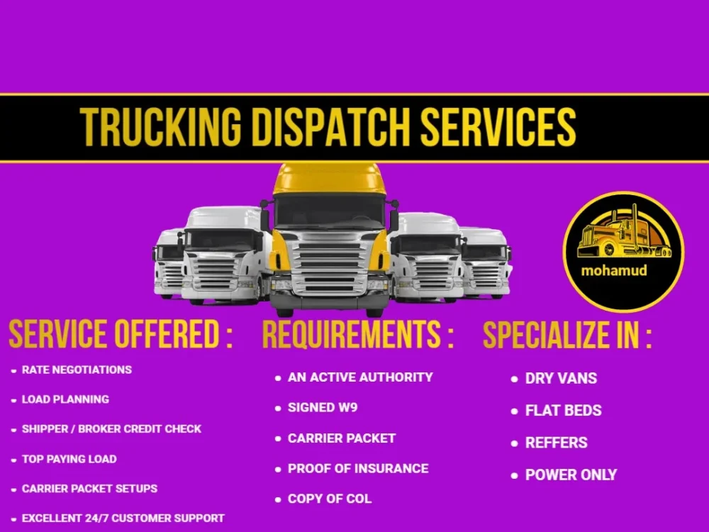 An exclusive dispatching service for your trucking company. | Upwork