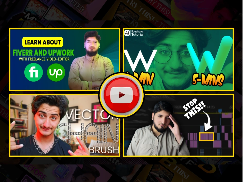 An attractive thumbnail design for youtube Video | Upwork