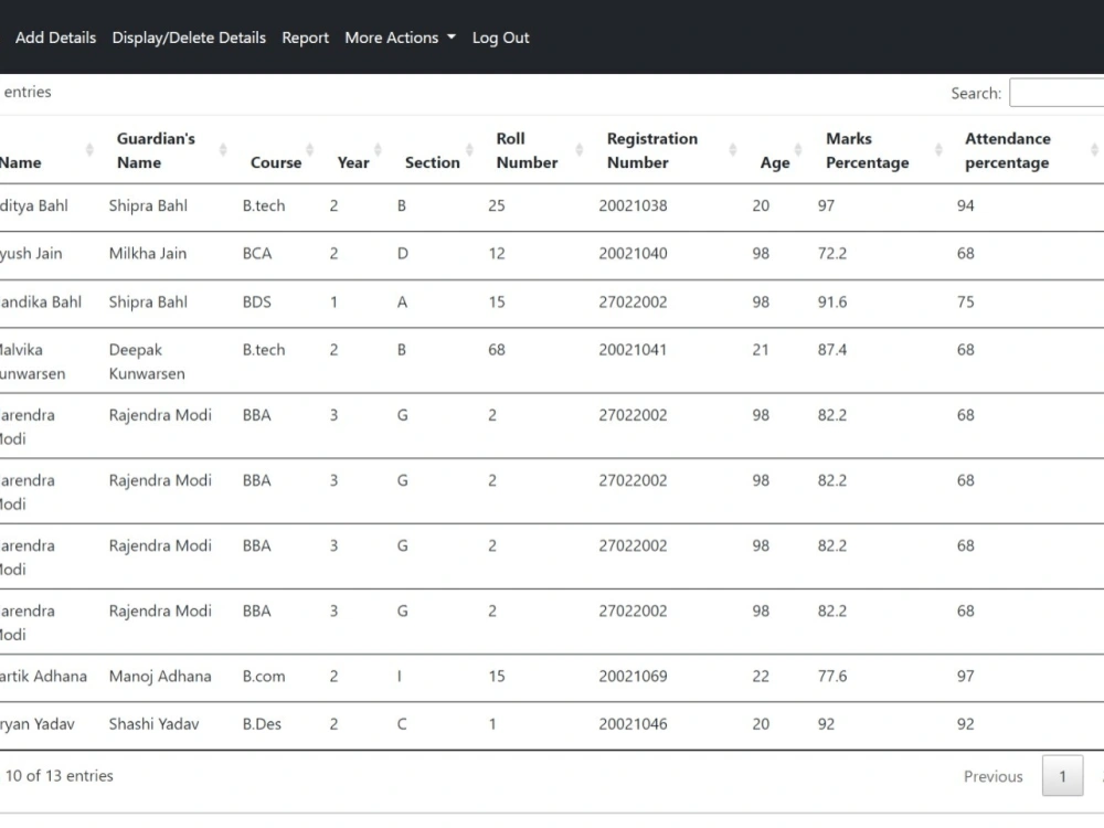 A website student record maintenance system | Upwork
