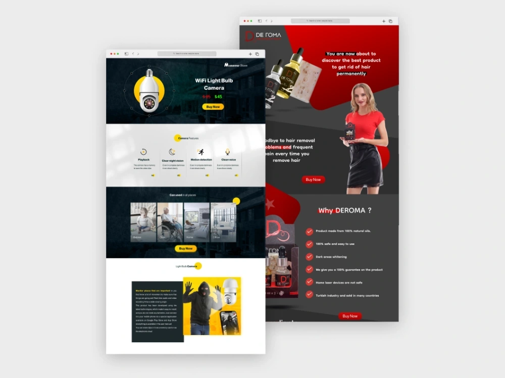 A professional landing page for your product | Upwork