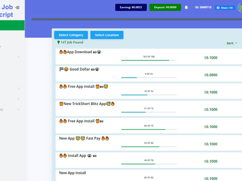 Micro job Website like eitwork | Upwork