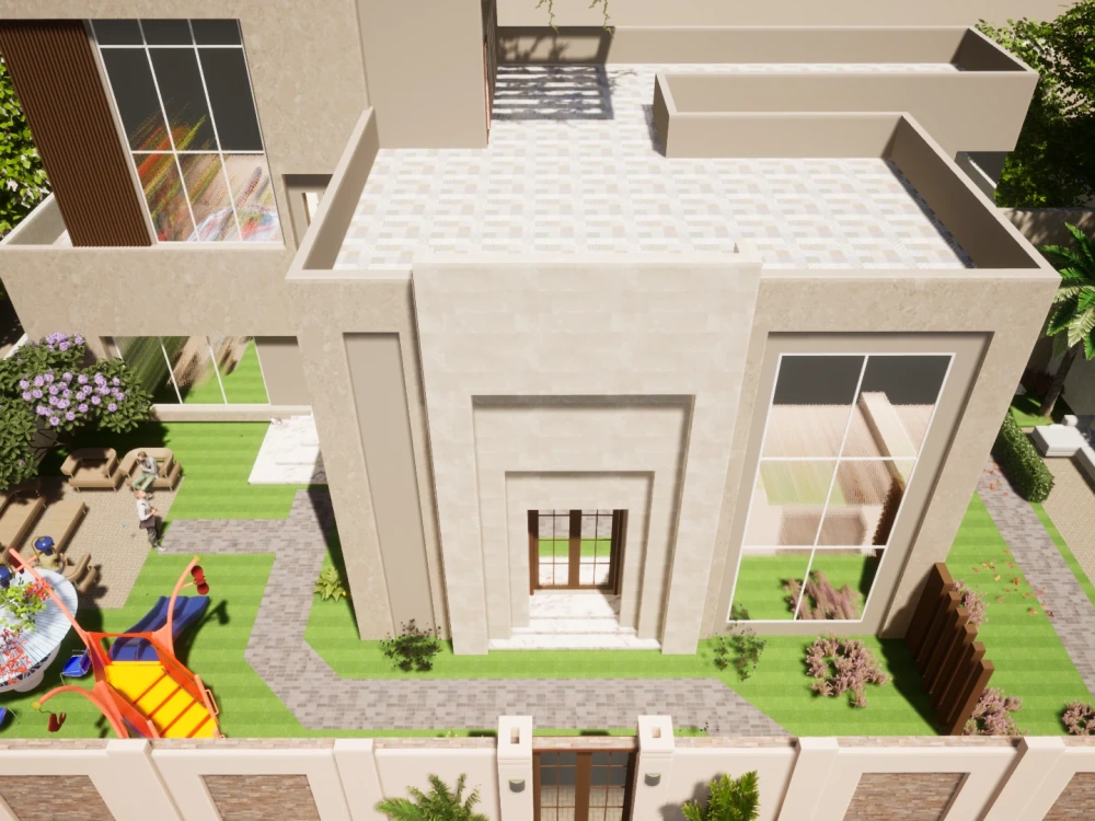 Amazing 2D and 3D Villa Design [Modern Style] | Upwork