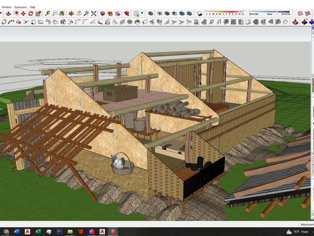 A detailed 3D model with furniture and texture. | Upwork