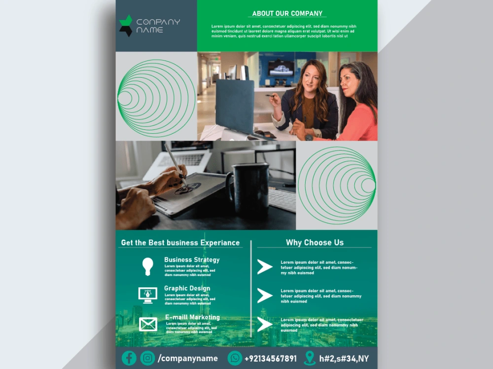 Flyer and brochure Design Which help you in promoting your Business ...