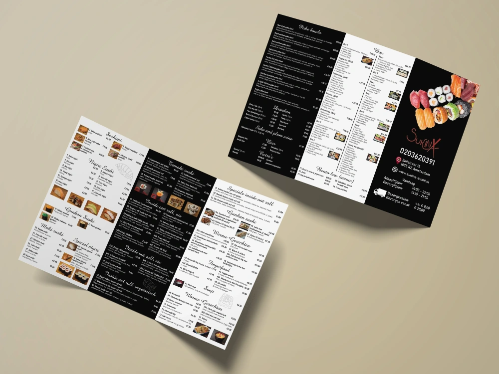Restaurant menu, digital menu, takeaway menu & any type of food flyer ...