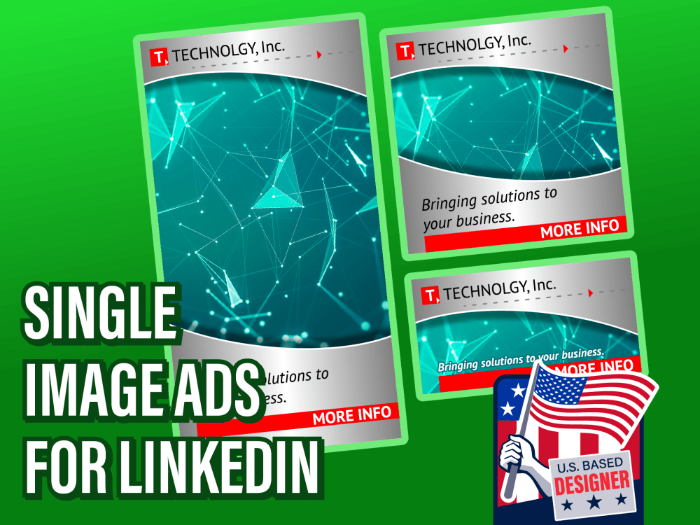 A set of LinkedIn Single Image Ads (3 Ads) | Upwork