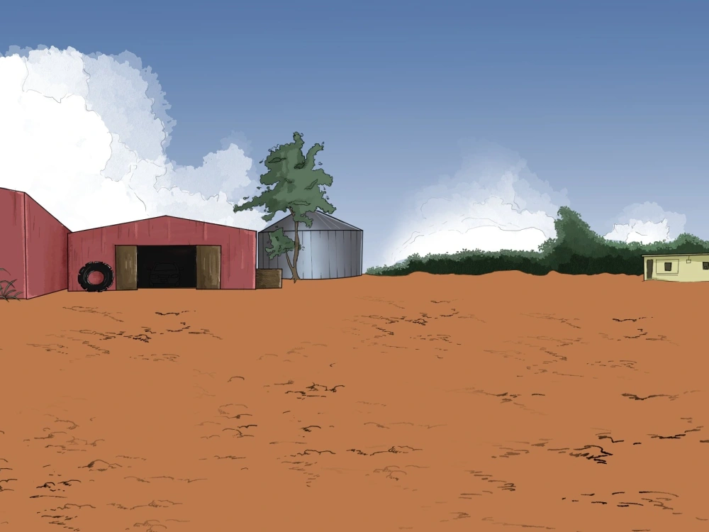 A character + background | Upwork