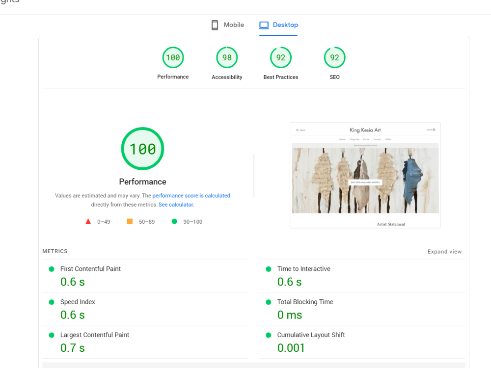 90+ scores on Shopify Website ( Page Speed optimization ). | Upwork