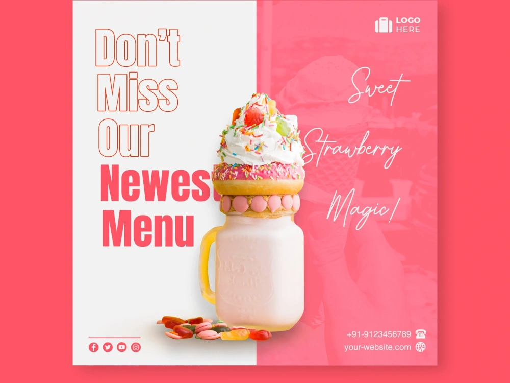 A high quality & eye pleasing design for your social media post | Upwork