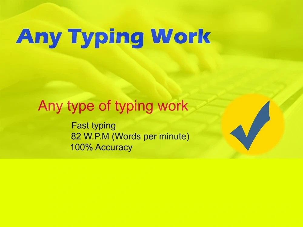 100% Accurate fast typing typist | Upwork