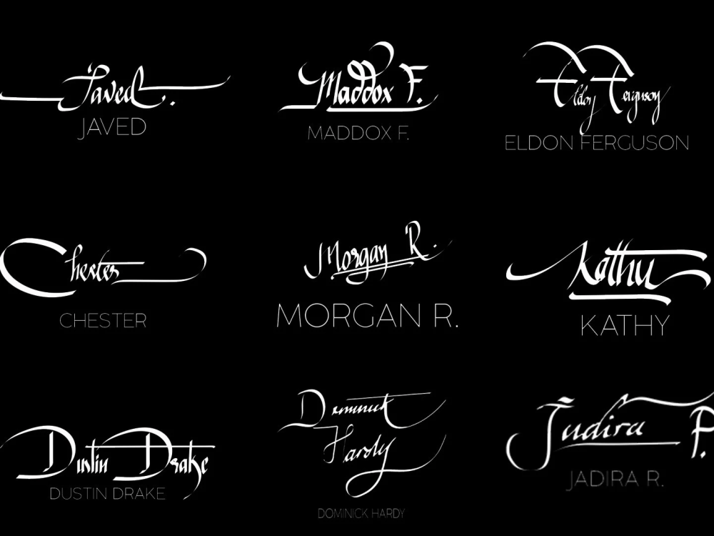 Handmade, unique and modern signature with calligraph art | Upwork