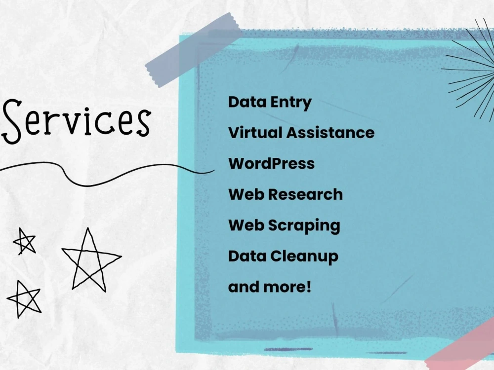 Rockstar Virtual Assistant, Data entry and Web research | Upwork