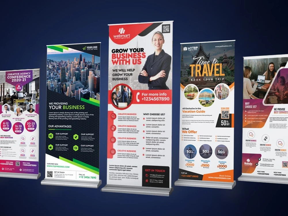 Roll up, outdoor, backdrop, signage, billboard, yard sign design | Upwork