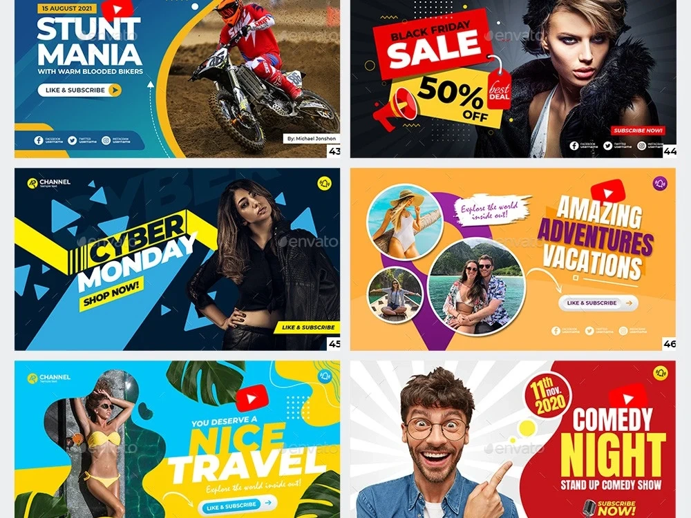 YouTube Thumbnail, preview, banners, book covers, business cards, logos ...