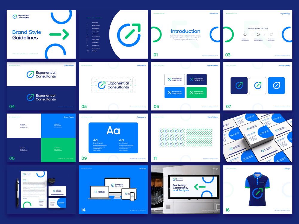 A modern logo design & brand style guide for your business | Upwork