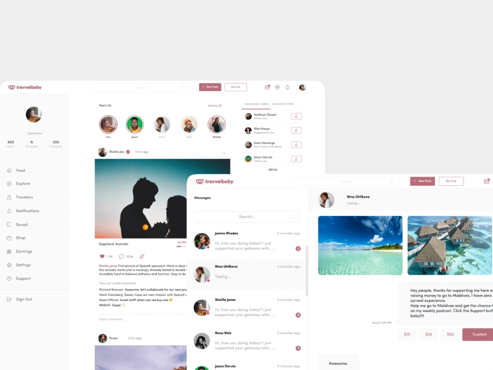 A visually stunning web-app built with React JS/Tailwind CSS | Upwork