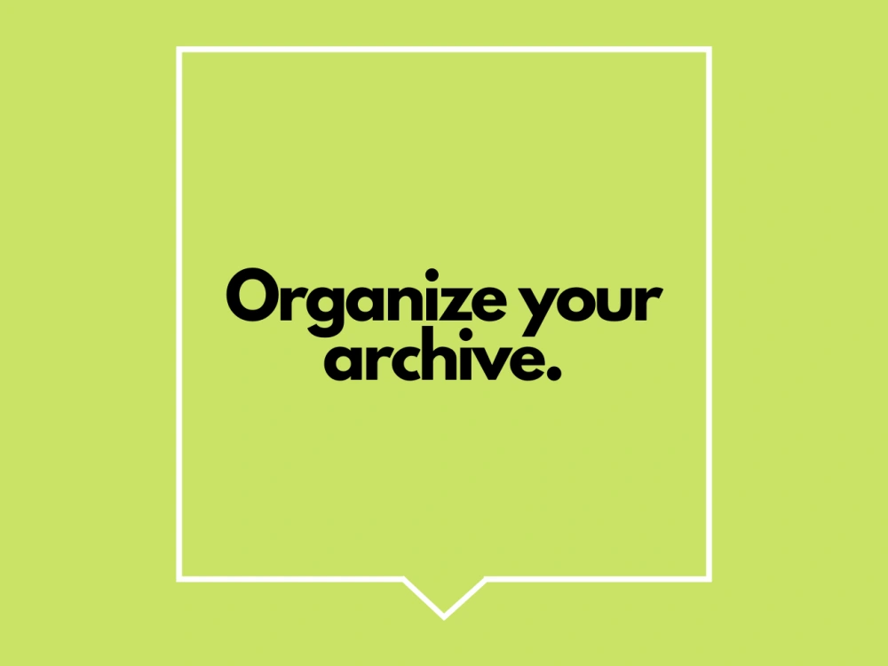 An organized archive of documents and data | Upwork